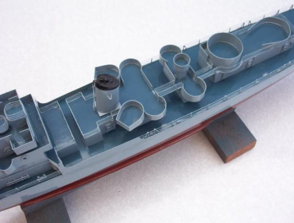 Custom Ship Model construction in progress.